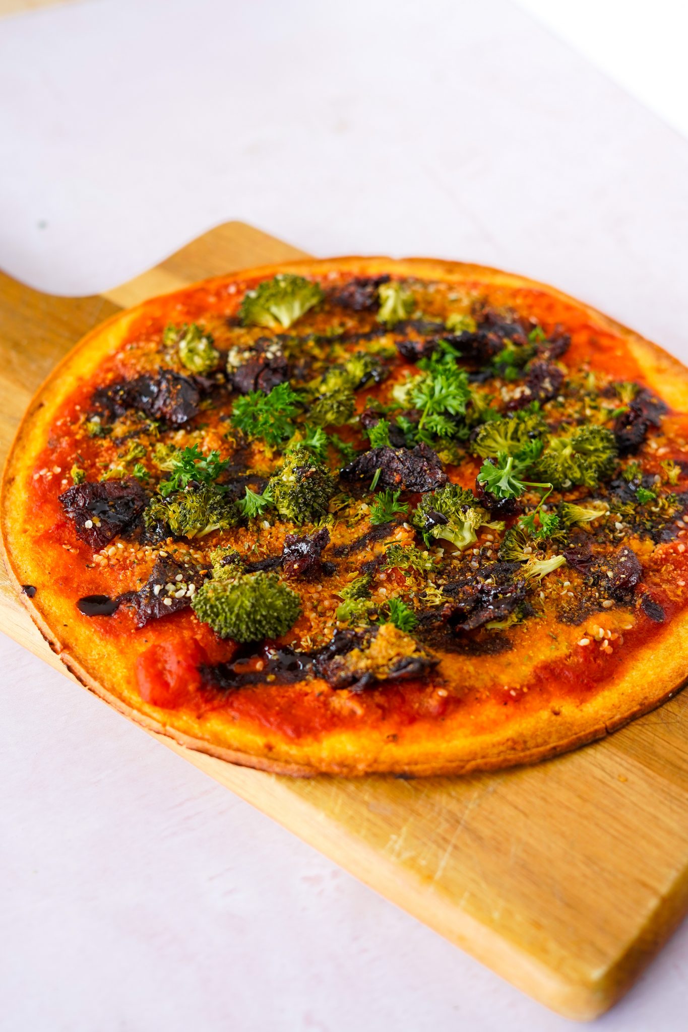 Cheese-less Pizza (Vegan, Oil-Free) - PlantYou