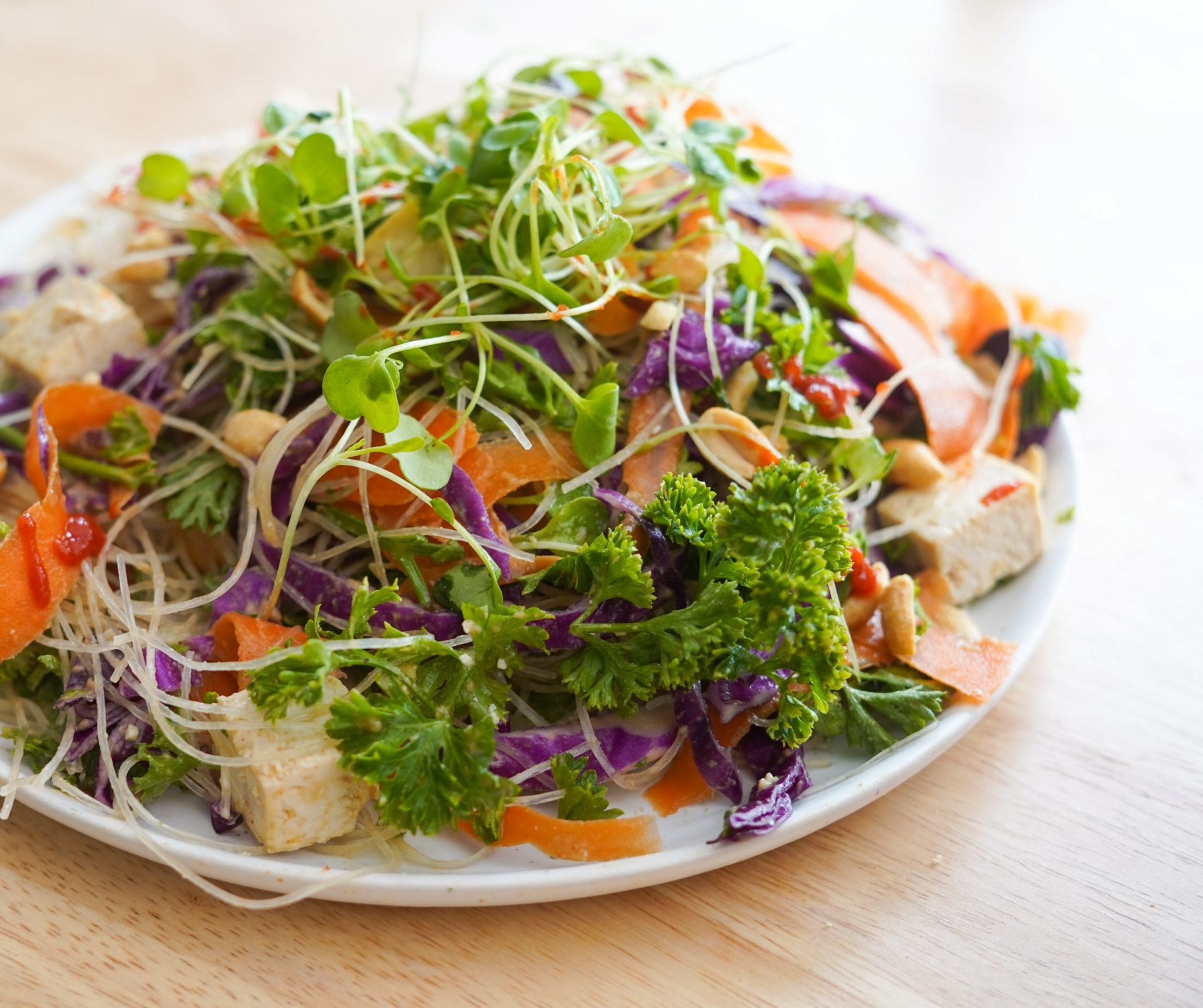 Deconstructed Spring Roll Salad - PlantYou