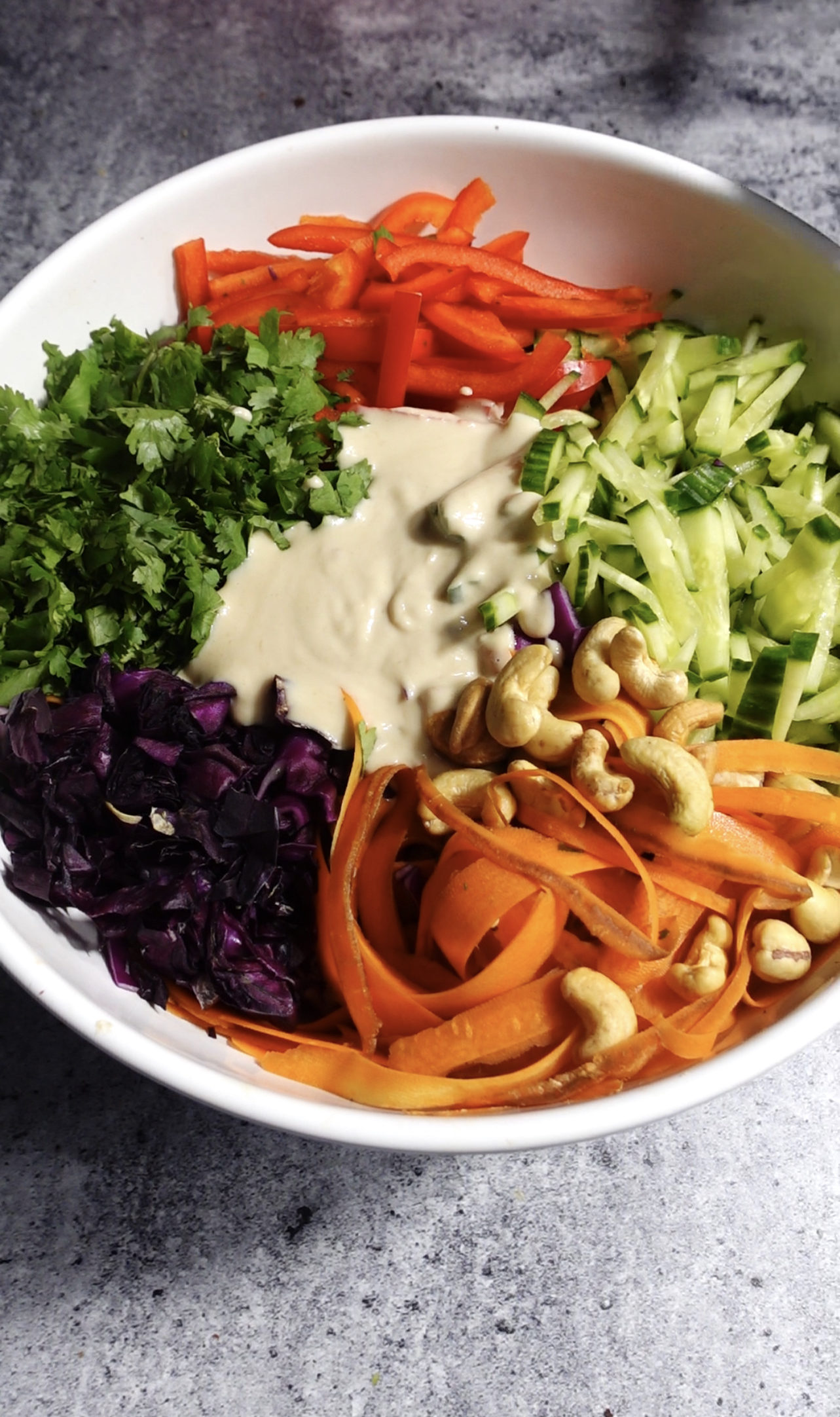 Rainbow Cabbage Salad - PlantYou