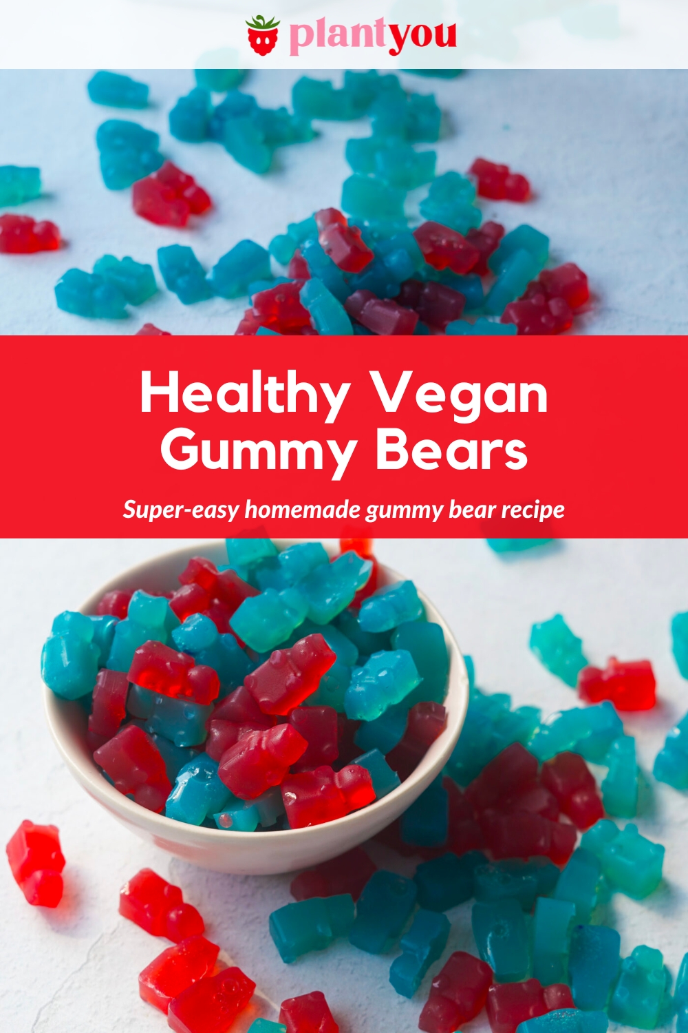 Healthy Vegan Gummy Bears - PlantYou