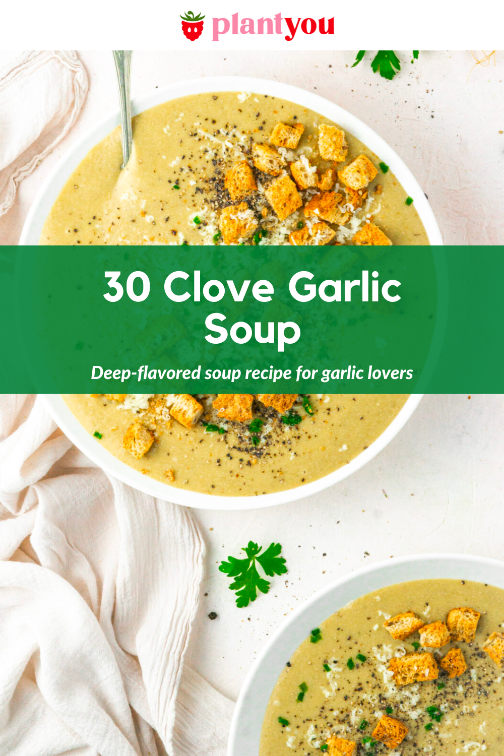 30 Clove Garlic Soup - PlantYou