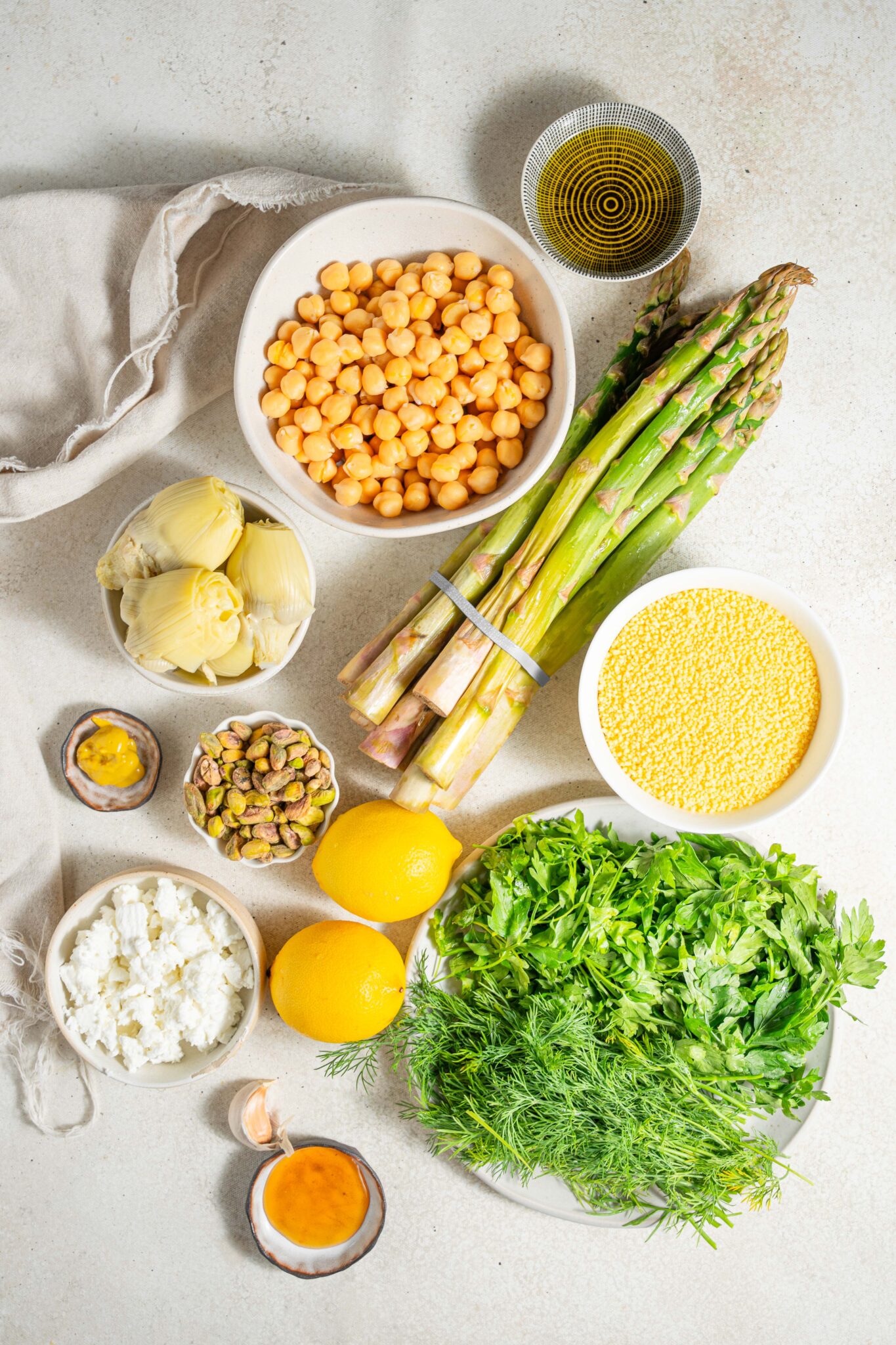 Spring Pearl Couscous Salad with Asparagus and Dill - PlantYou