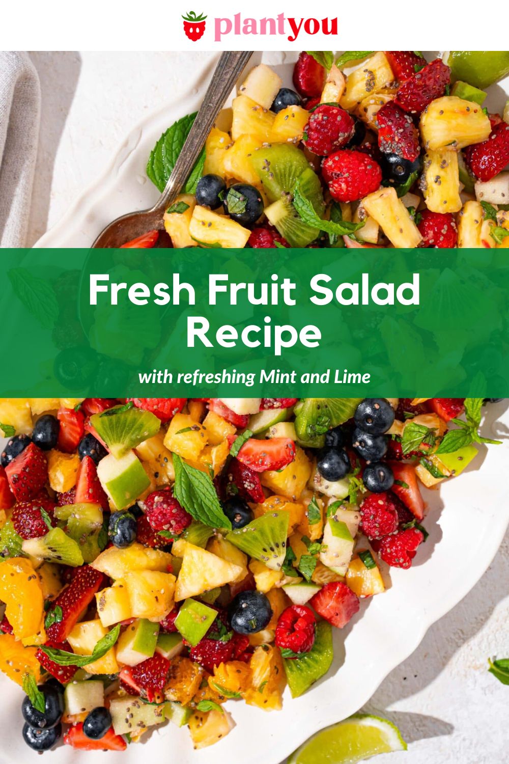 Fresh Fruit Salad Recipe (With Mint and Lime) - PlantYou