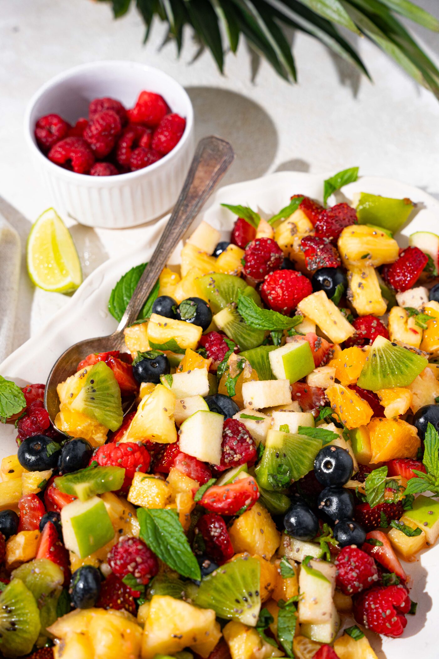 Fresh Fruit Salad Recipe (With Mint and Lime) - PlantYou