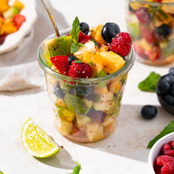 Fresh Fruit Salad Recipe (With Mint and Lime) - PlantYou