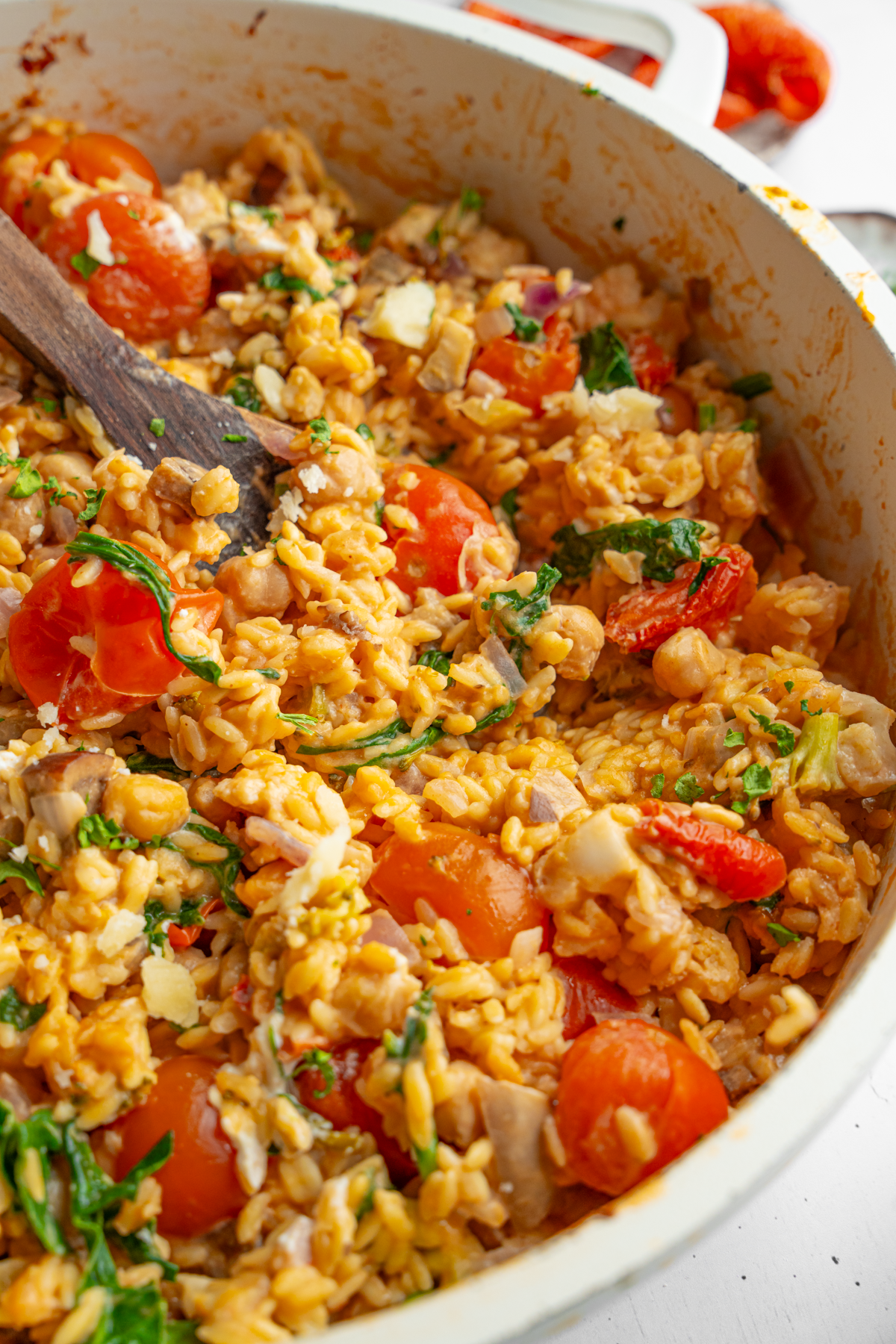 Baked Orzo With Veggies - PlantYou