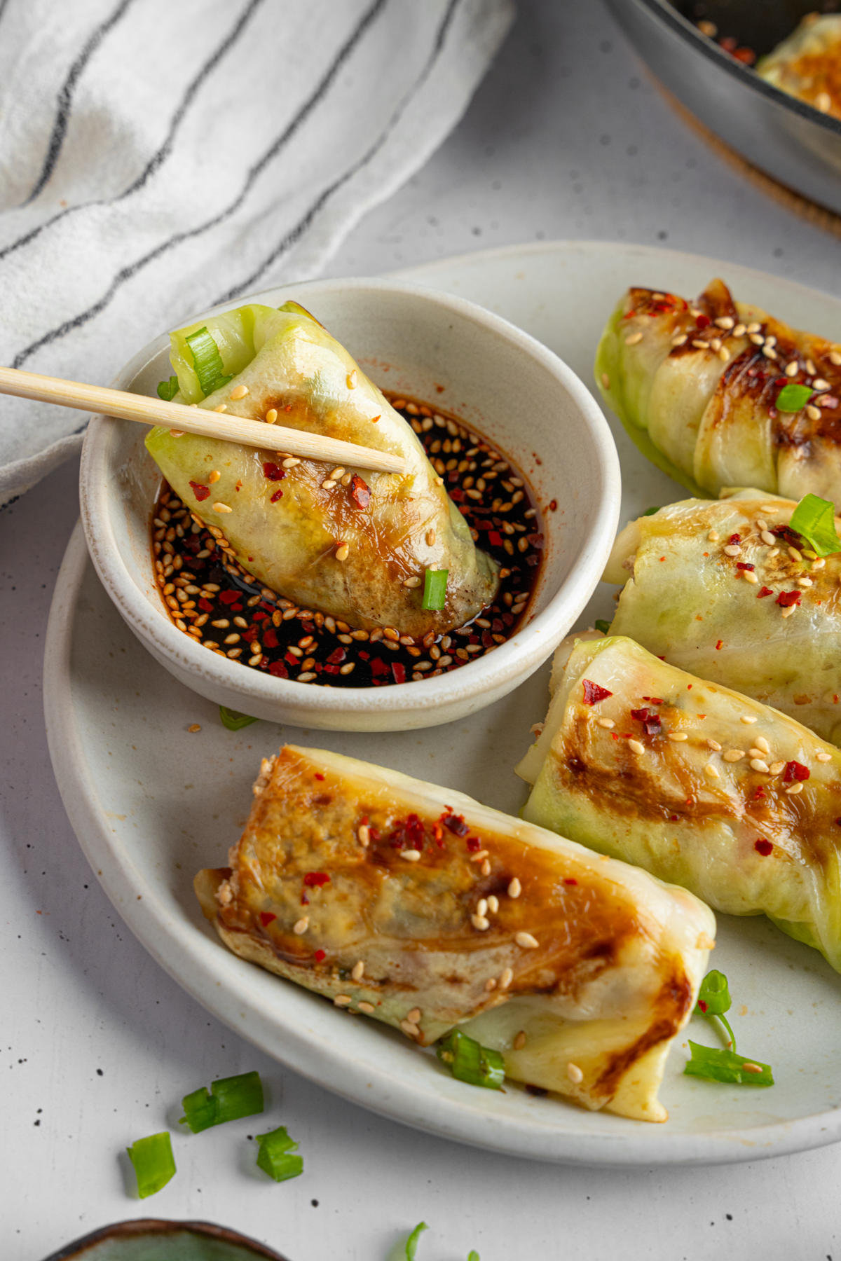 Vegan Cabbage-Wrapped Dumplings with Tofu - PlantYou