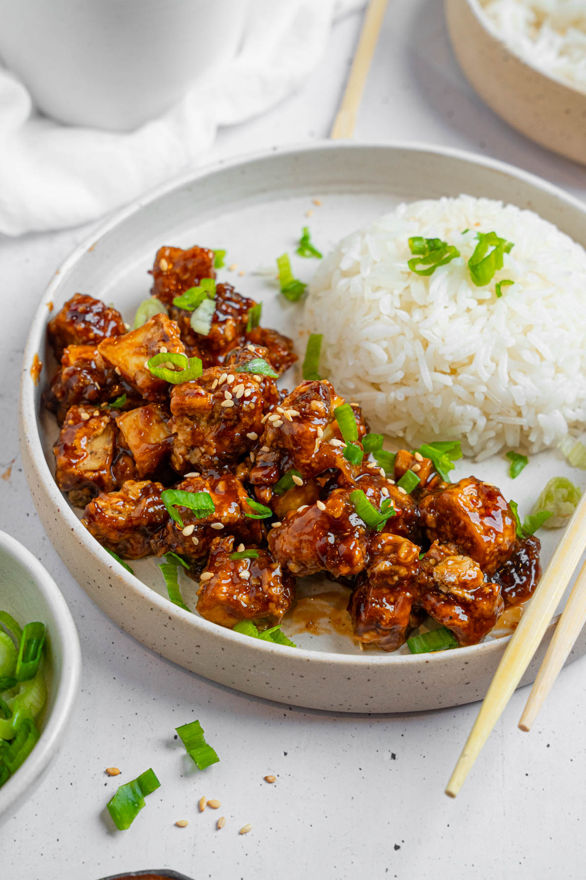 "Honey" Garlic Tofu - PlantYou