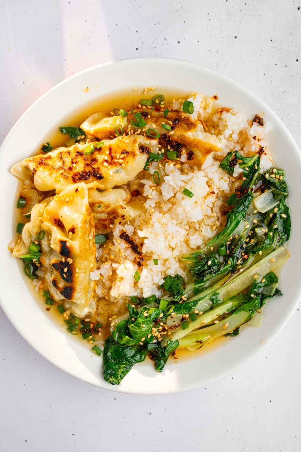 Brothy Rice with Ginger and Garlic - PlantYou