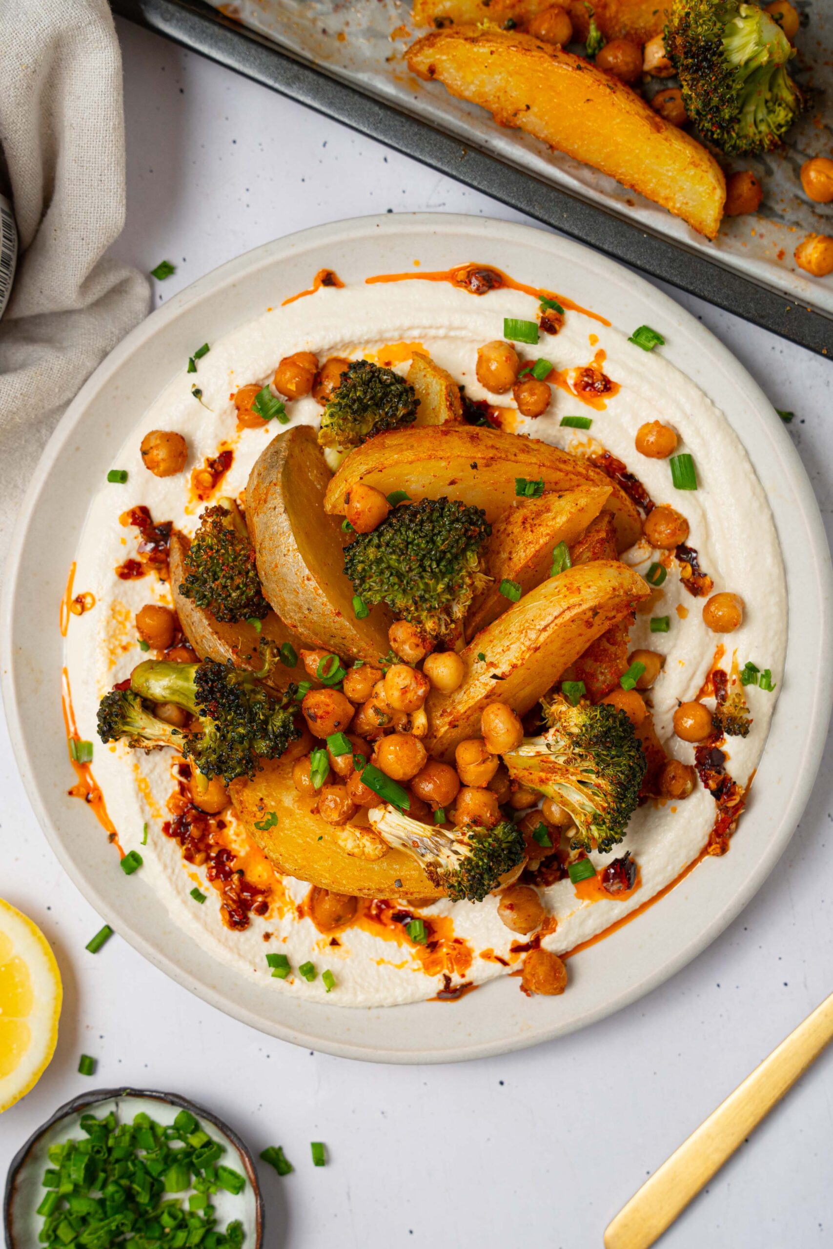 Vegan Sheet Pan Dinner (with Whipped Tofu) - PlantYou